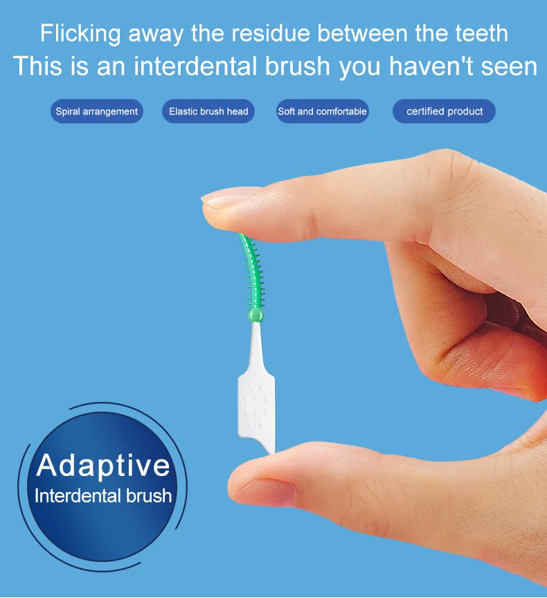 Brossette Interdentaire en Silicone Souple, Brosse Orthodontique ...