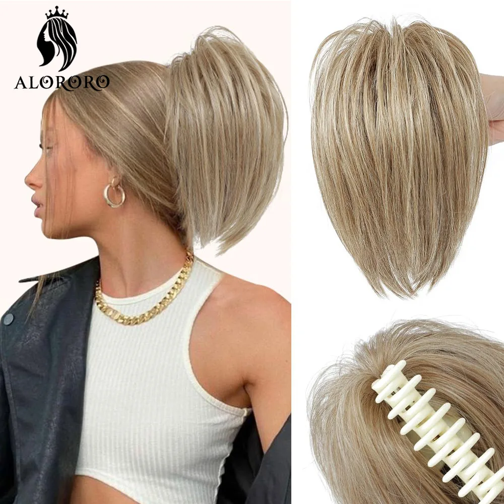 Synthetic-Messy-Straight-Ponytail-Claw-Hair-Bun-Chignon-Hair-Extensions ...