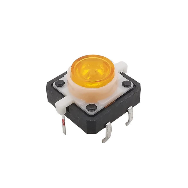 Tactile Push Button Switches 12x12x7.3mm 4 Pin Illuminated Tact Switch ...