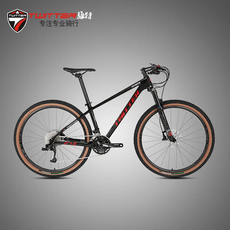 Carbon Fiber Double Disc Brake Variable Speed Mountain Bike 30-speed 29 ...