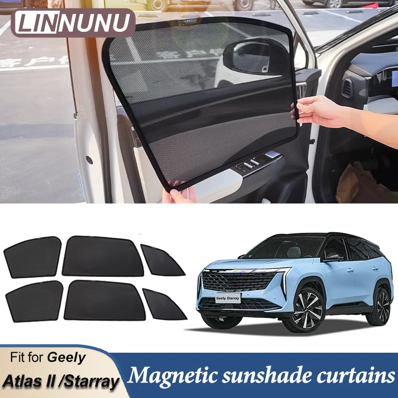 LINNUNU-for-Geely-Boyue-L-Atlas-II-Magnetic-Car-Sun-Shade-UV-Protection ...