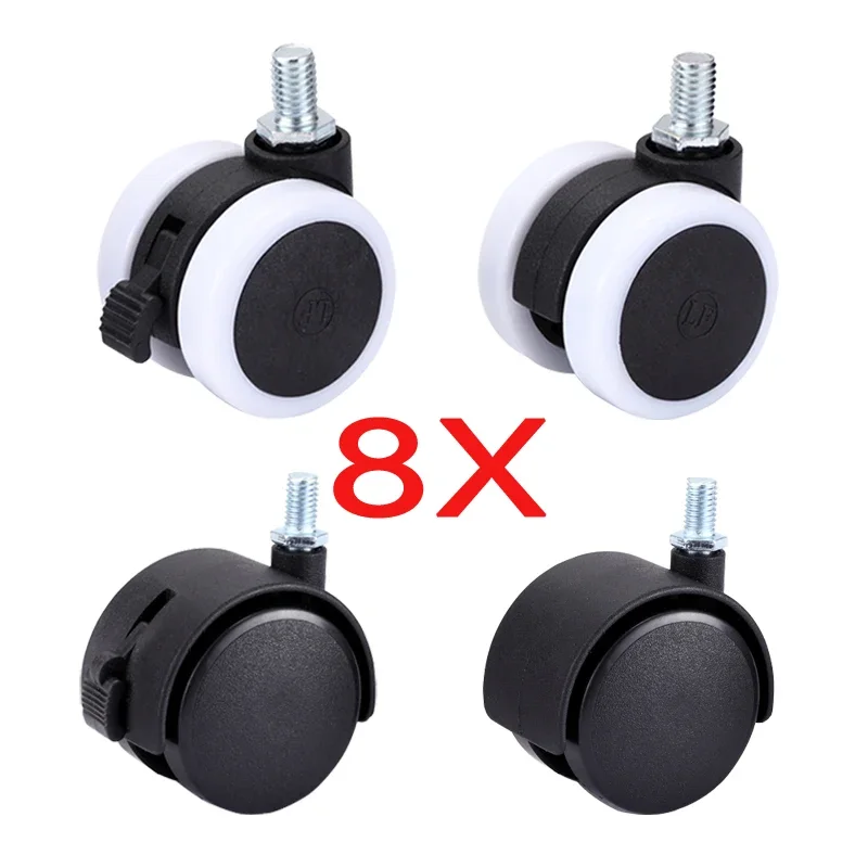 8-Pieces-1-5-Inch-Wheel-Furniture-Wheels-Caster-Swivel-Castor-360 ...