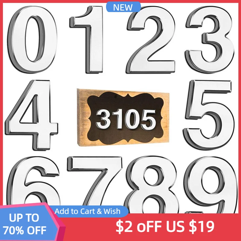 Adhesive Numbers Doors | Apartment Number Door | House Numbers Outdoor ...