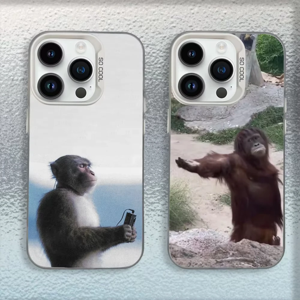 Cute Funny Monkey Phone Case For iPhone 16,15,14,13,12,11,Mini,Pro,MAX ...