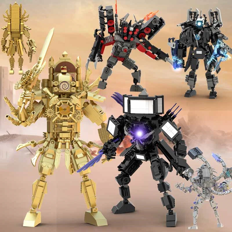 Skibidi-Toilet-Boss-Building-Blocks-Figure-Toys-Titan-TVMan-Speakerman ...