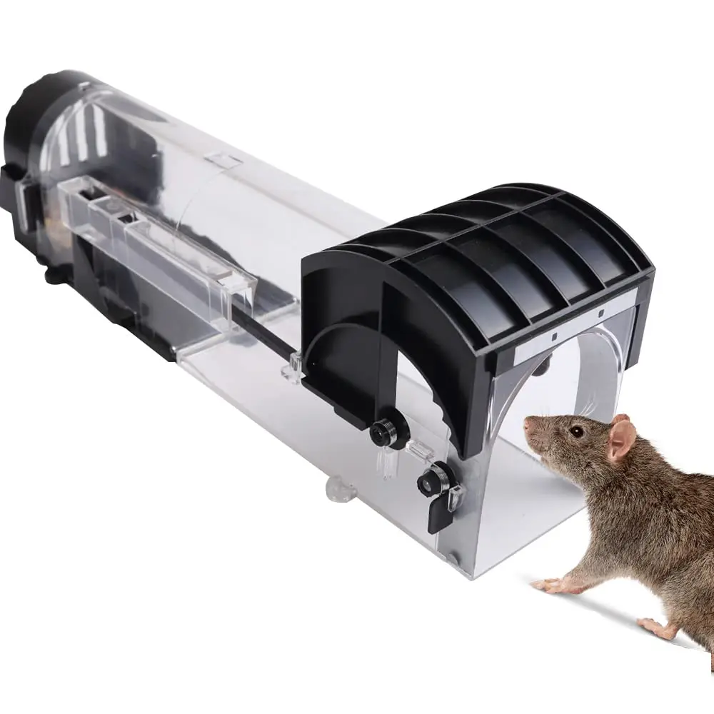 Safe-Firm-Humane-Reusable-Plastic-Rodents-Trap-Household-Mouse-Catcher ...
