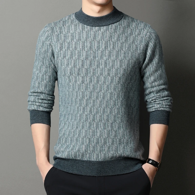 Su-teres-de-marca-con-patr-n-de-estilo-coreano-para-hombre-su-ter-c ...
