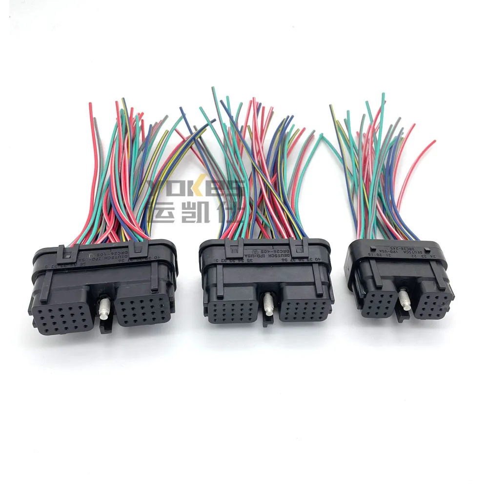 40-Pin-Connector-PC200-7-JCB-Computer-Board-Controller-Plug-Waterproof ...