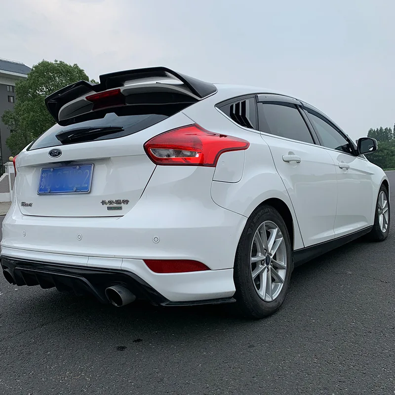 For Ford Focus Spoiler 2012 2016 Focus RS hatch back ABS Material Car ...