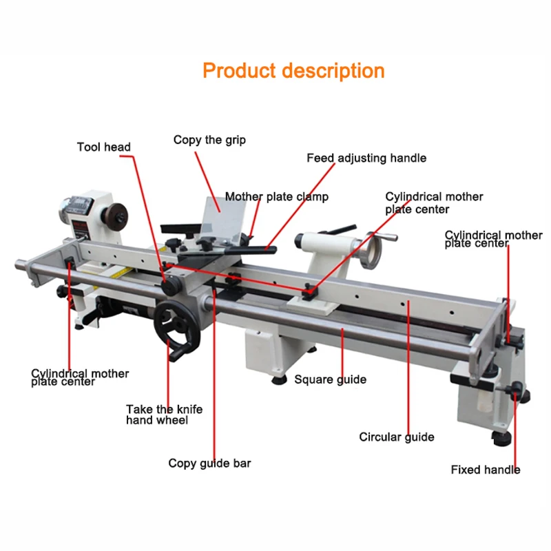 Wood Lathe Machine Parts