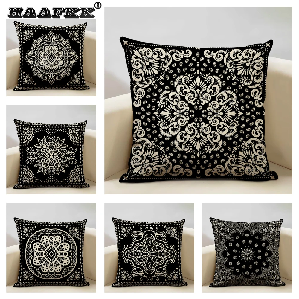 Geometric Aztec Bohemian Cushion Cover Home Art Decoration Sofa Pillow ...