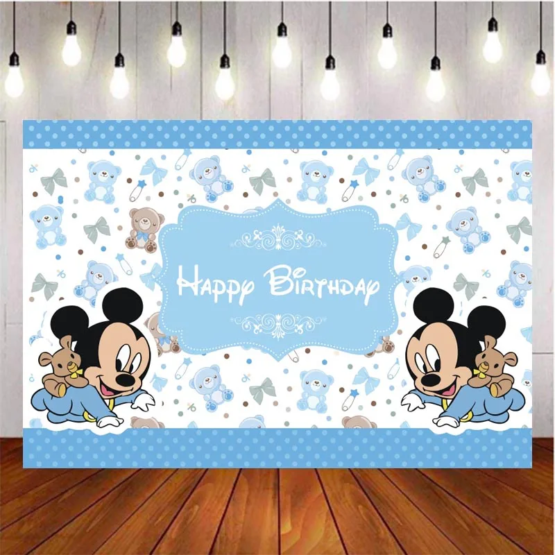 Mickey Mouse Birthday Backdrop