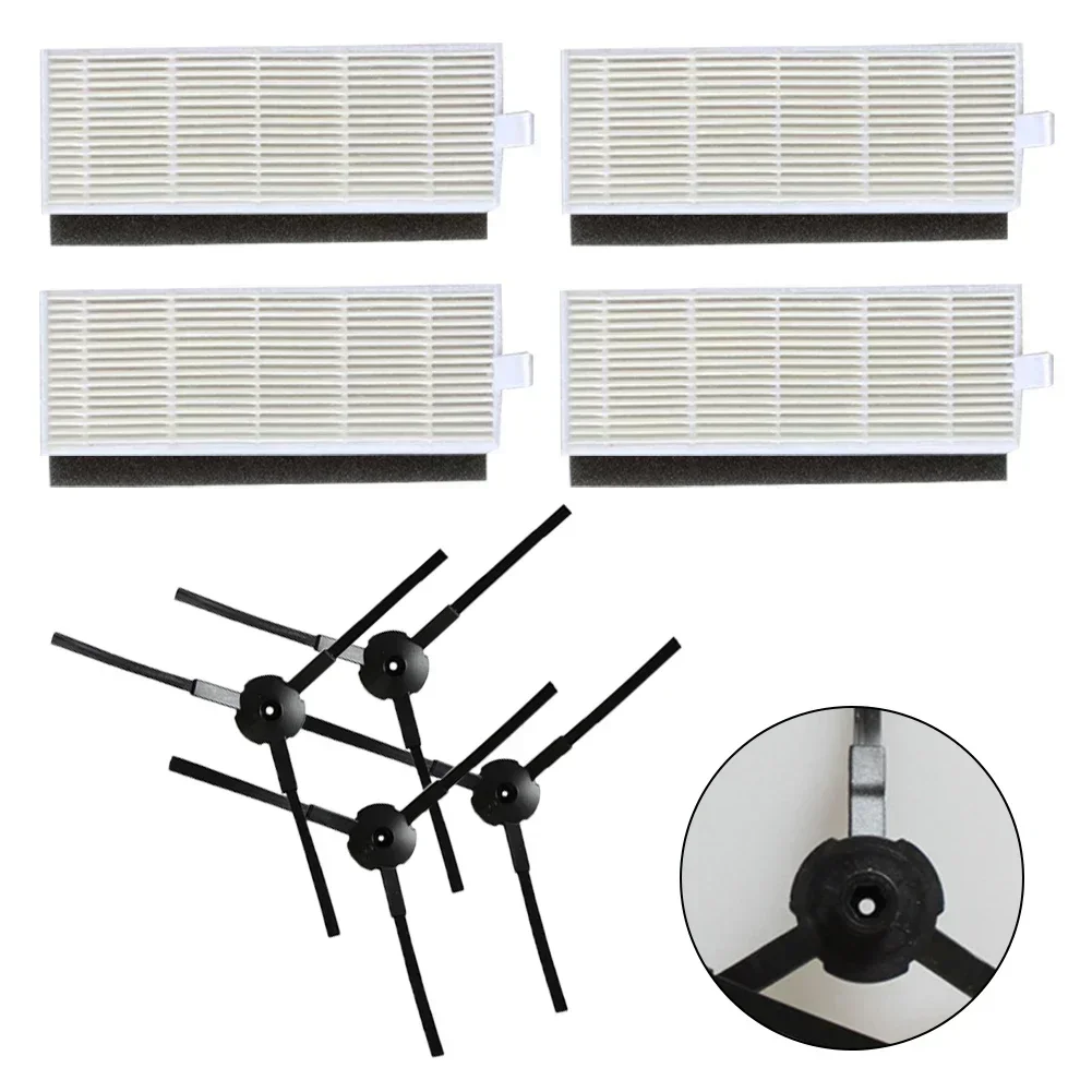 Filter+Side Brush Kit For Danhui NR15 Robot Vacuum Cleaner Spare Parts ...