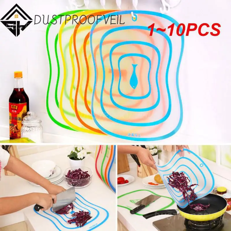 1-10PCS-Chopping-Blocks-Kithcen-Flexible-Clear-Good-Cutting-Boards-Non ...