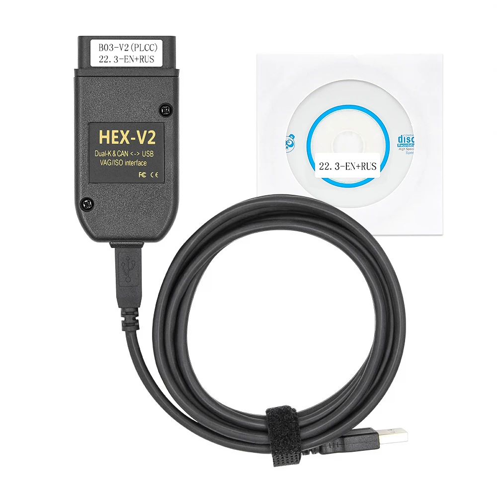 VAG COM VCDS HEX V2 Dual-K CAN USB Interface For VW AUDI, 44% OFF