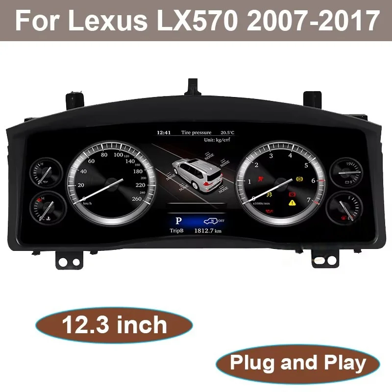 Car Dashboard Instrument Display Screen For Lexus LX-570 2007-2015 LCD ...