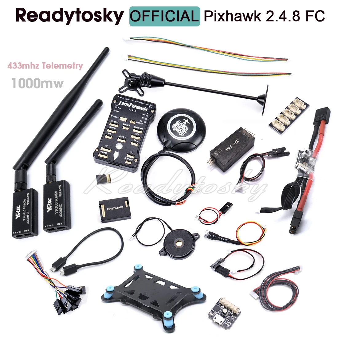 Pixhawk-PX4-PIX-2-4-8-Flight-Controller-W-433Mhz-915Mhz-Telemetry-OSD ...