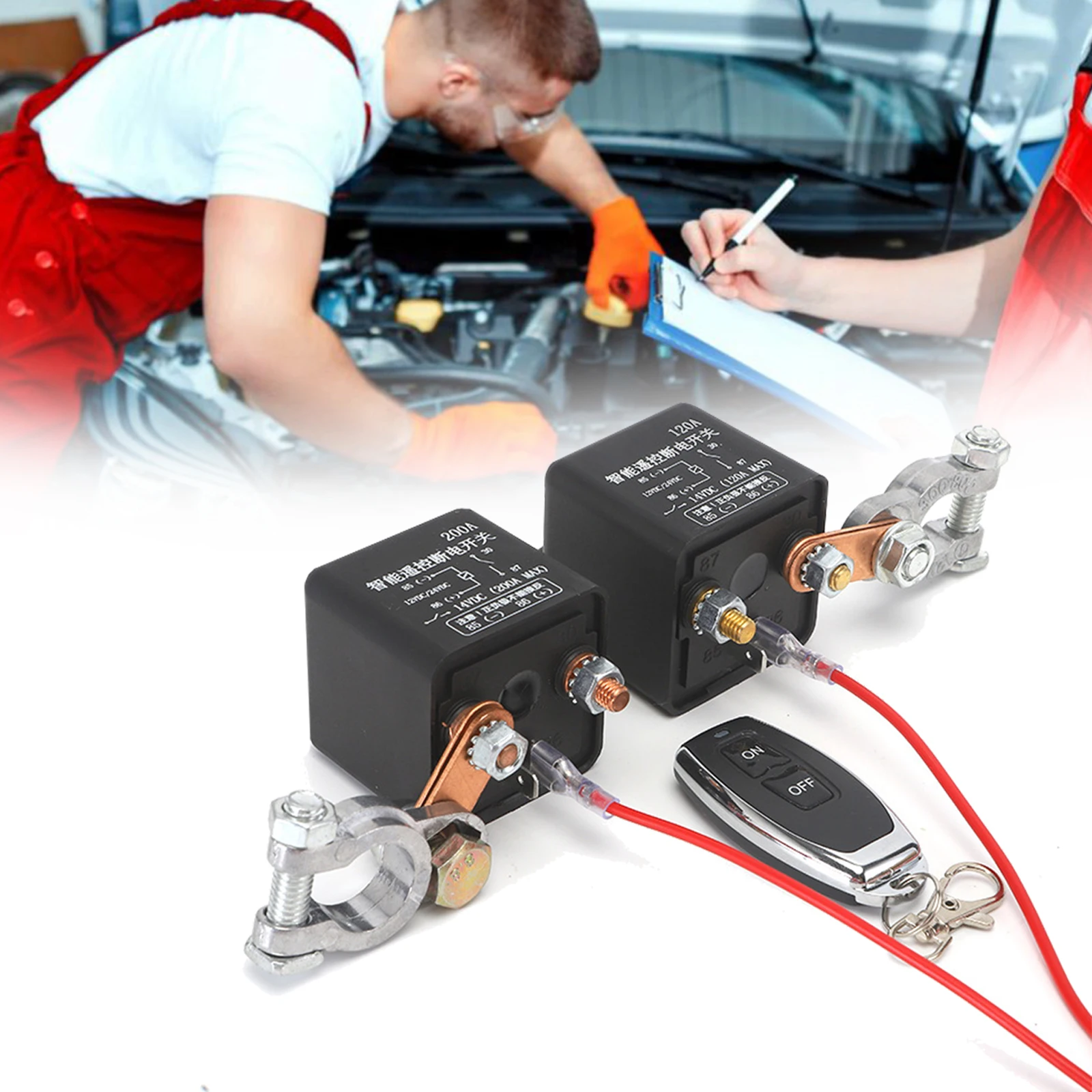 Universal-Battery-Switch-Relay-12V-24V-120A-200A-250A-Wireless-Remote ...