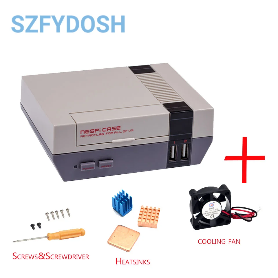 Mini-NES-nespcase-Retroflag-CASE-con-ventilador-de-refrigeraci-n-dise ...