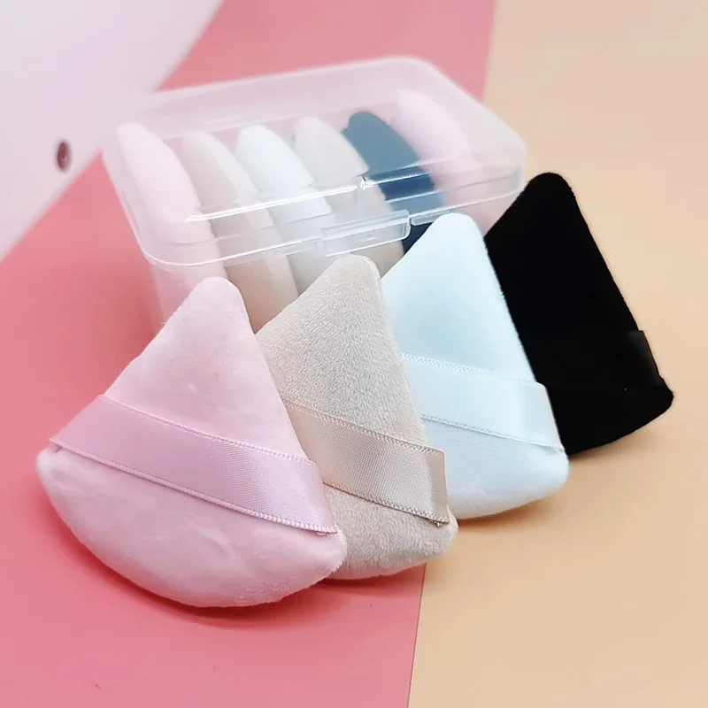 1-2-Pcs-Triangle-Velvet-Powder-Puff-Flours-Mini-Face-Makeup-Sponge ...