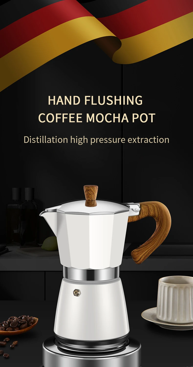 Cafetière Moka Pot à café italien, Machine à expresso en aluminium ...