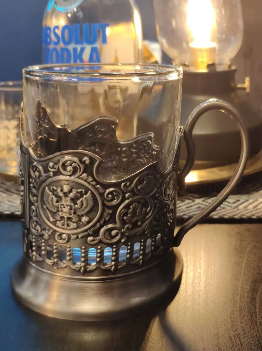 Russian Glass Tea Cups