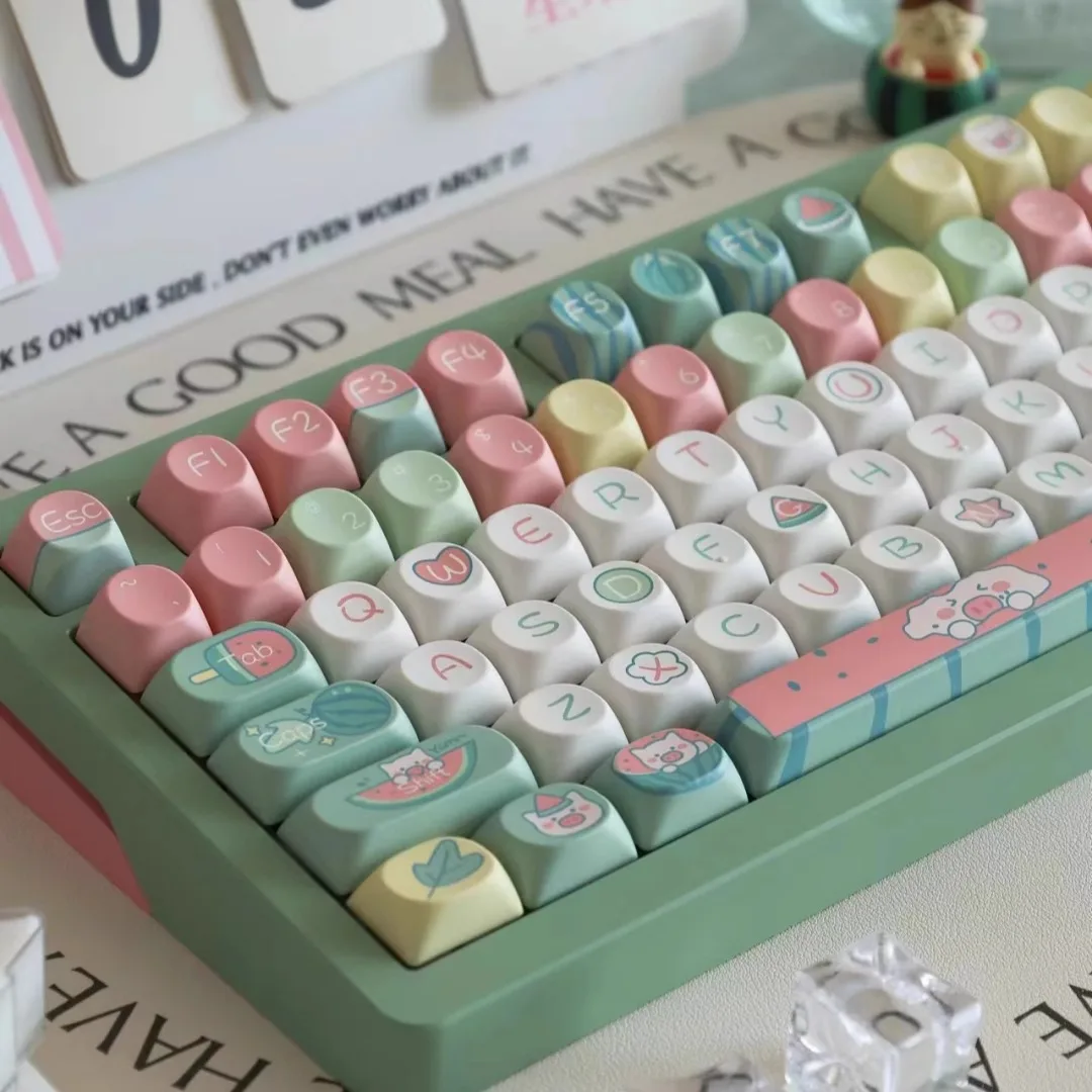 PBT-Keycap-Set-for-Mechanical-Keyboard-Sweetmelon-Theme-Refreshing ...