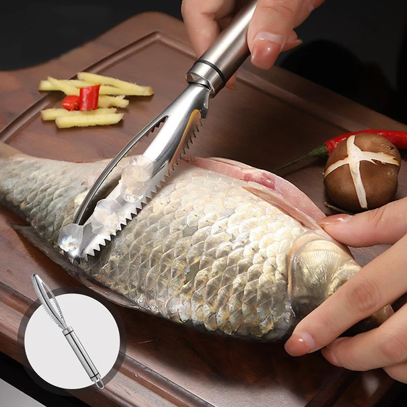 Stainless Steel Fish Scale Remover Fish Scales Graters Scraper Fish ...