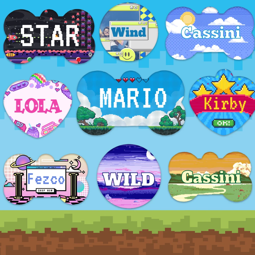 Personalized-Dog-Tags-with-Design-Pet-ID-Tags-with-Name-and-Address-on ...