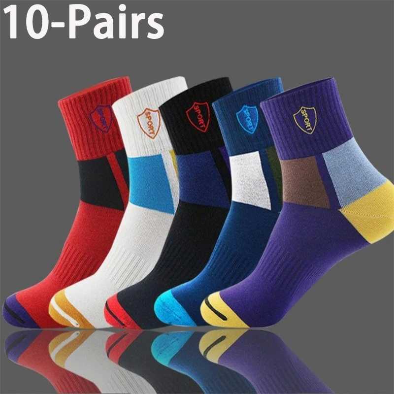 10-Pairs-Men-s-Anti-odor-Sweat-Socks-Mid-calf-Sports-Socks-Spring ...