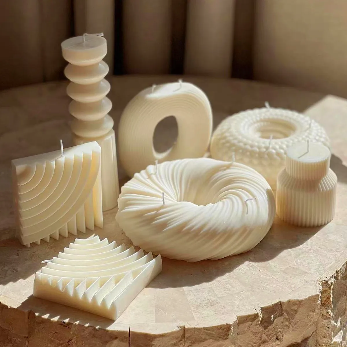 Big Donut Shape Silicone Candle Mold Handmade Chocolate Cookie Biscuit ...