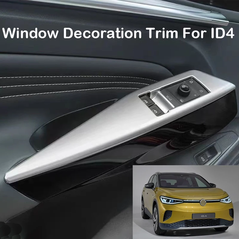 For-Volkswagen-VW-ID-4-ID4-ID-4-CROZZ-ABS-Matt-Silver-Carbon-Window ...