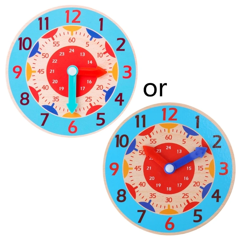 Teaching-Clock-Toy-Montessori-for-Time-Schedule-Develop-Clock-Hour ...