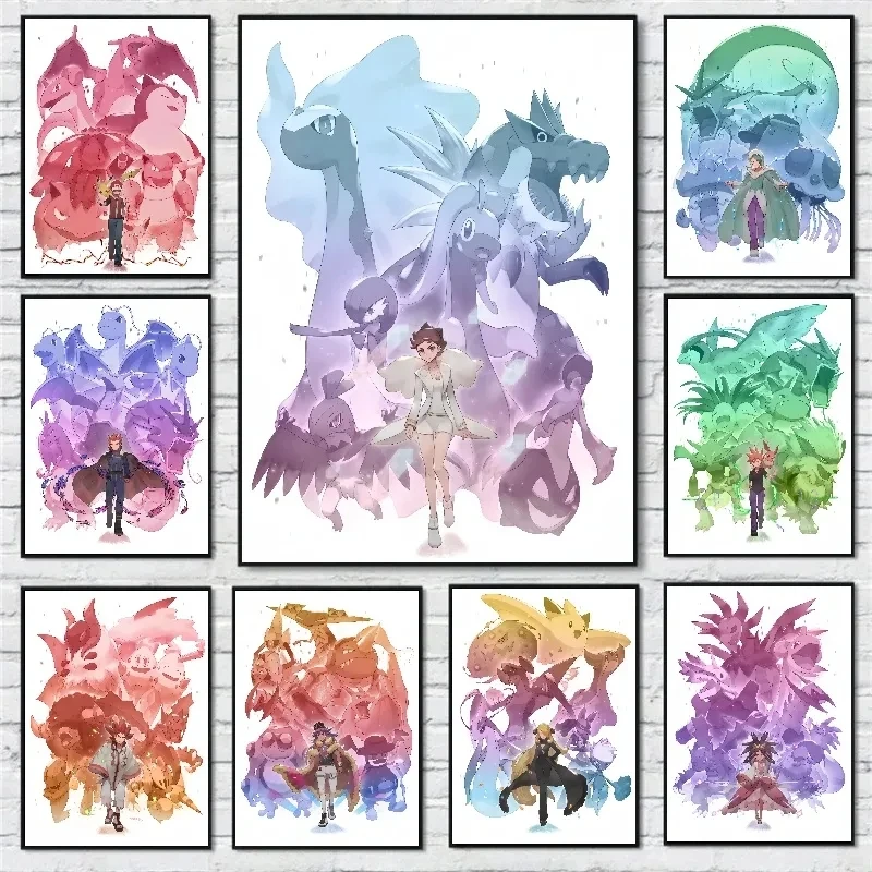 Pokemon-Decorative-Paintings-Anime-Character-Poster-Pikachu-Ash-Ketchum ...