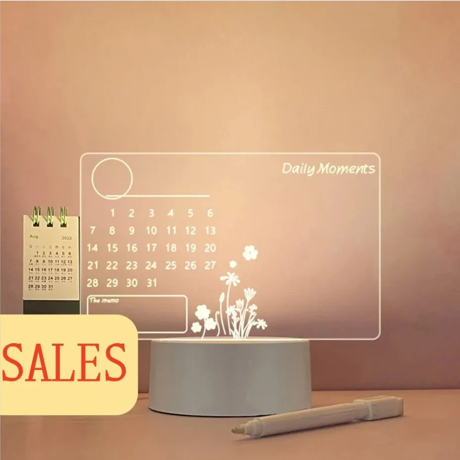 Note-Board-Creative-Led-Night-Light-USB-Message-Board-Light-With-Pen ...