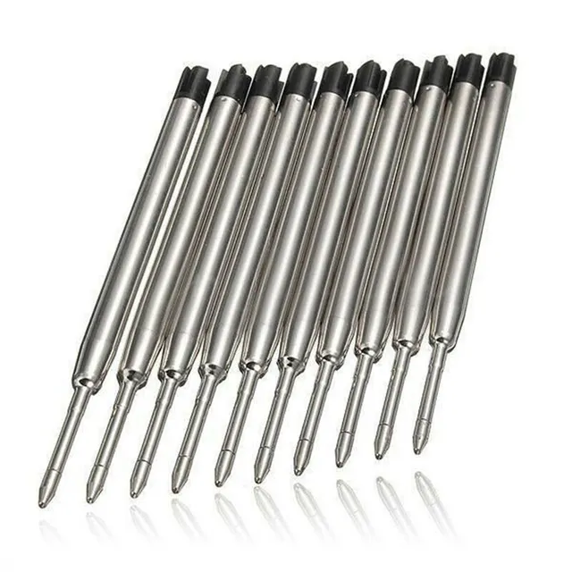 10pcs Black Ballpoint Pen Ink Refills Fine Point Medium For Parker ...