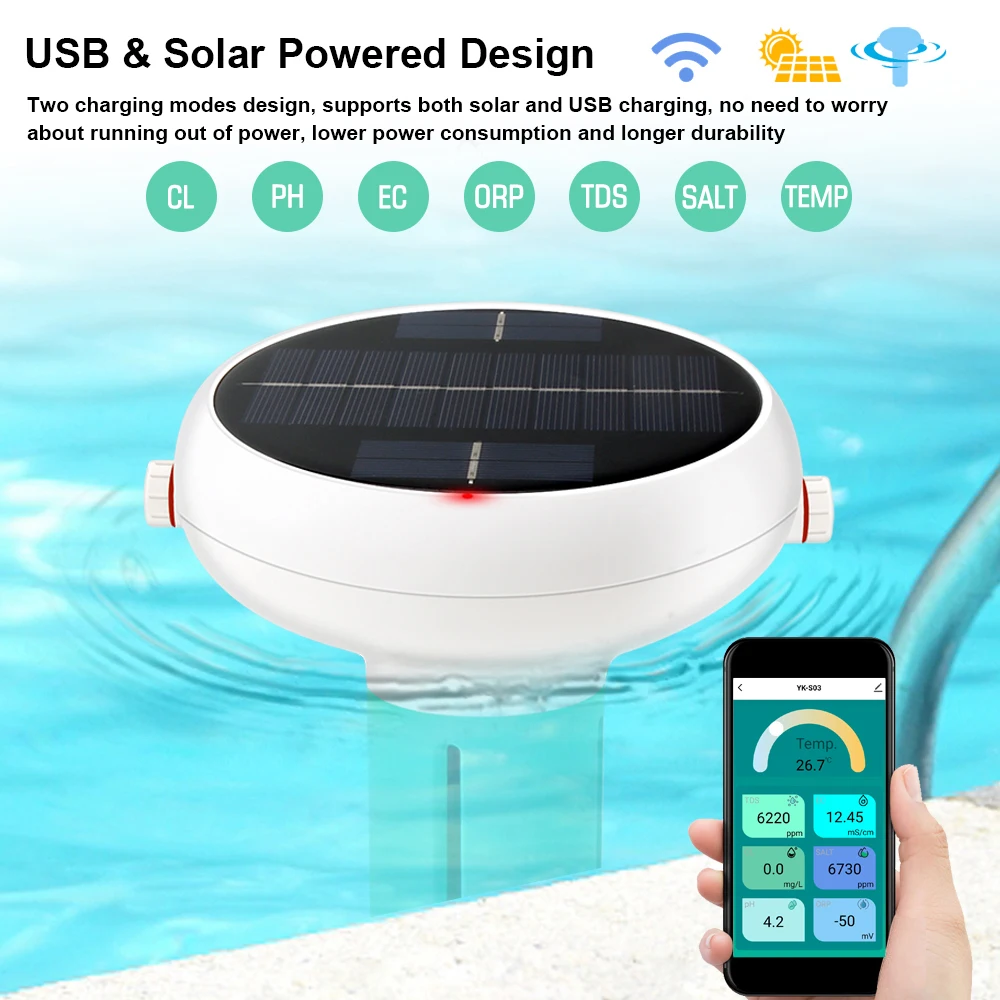 Generic 7 In 1 Smart WiFi Swimming Pool Water Quality @ Best Price ...