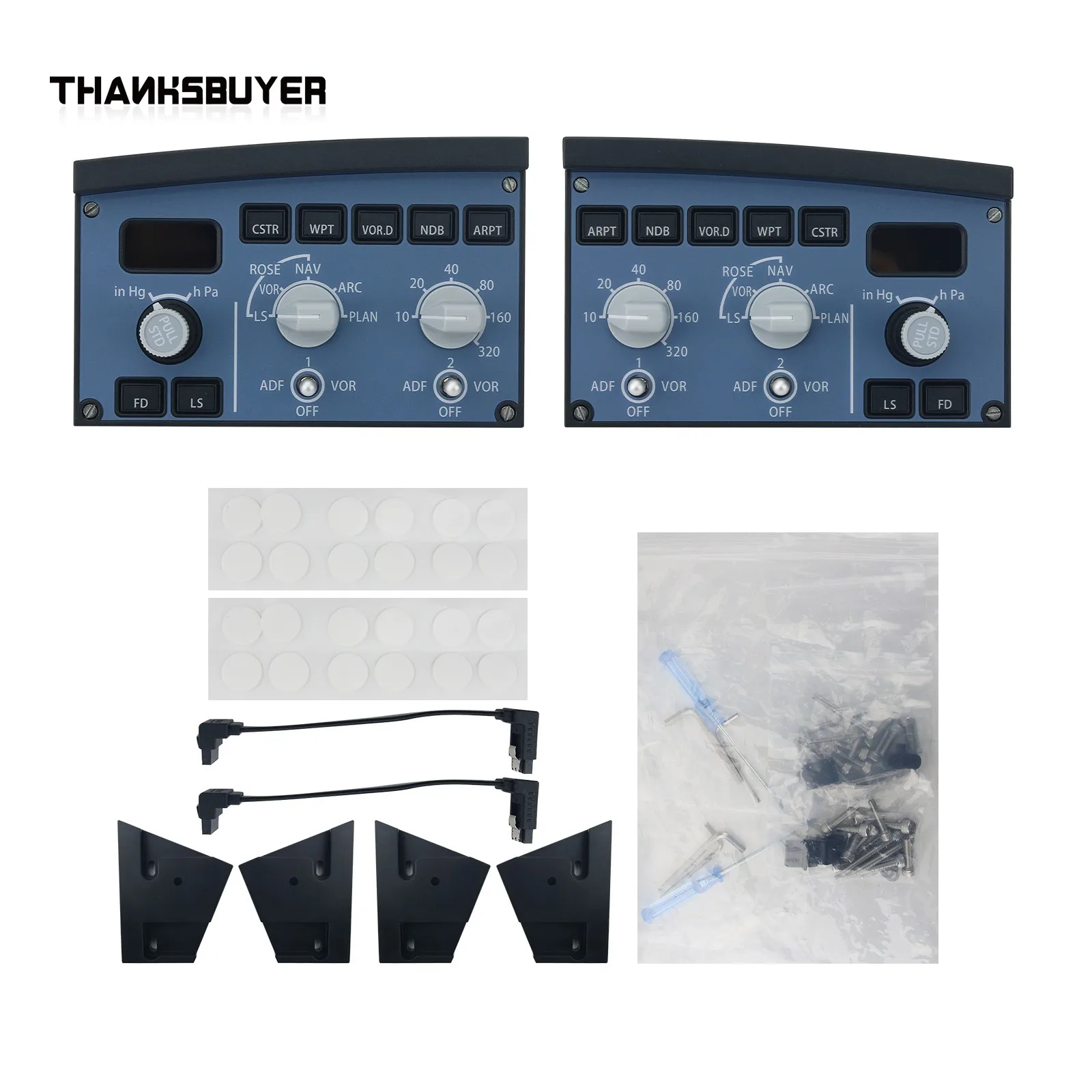 WINWING A320 EFIS-L&R Set Full-size EFIS Unit Flight Control Panel ...
