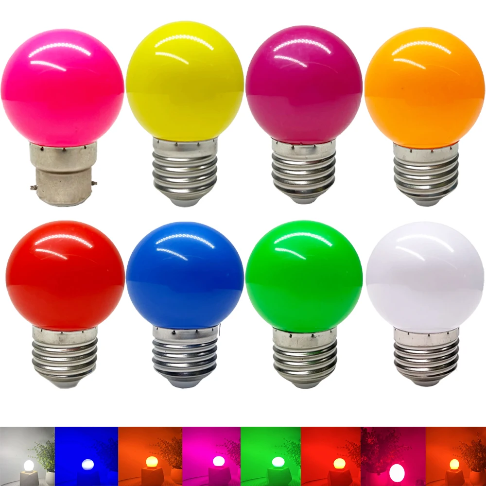 Bombilla-Led-de-colores-para-decoraci-n-del-hogar-l-mpara-E27-B22 ...