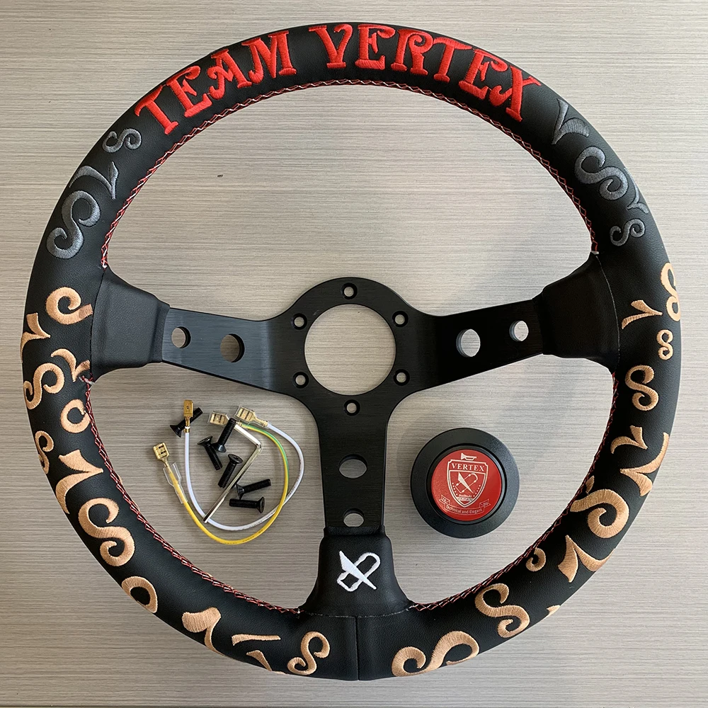Universal-Racing-13inch-Red-TEAM-Vertex-Leather-Modified-Performance ...
