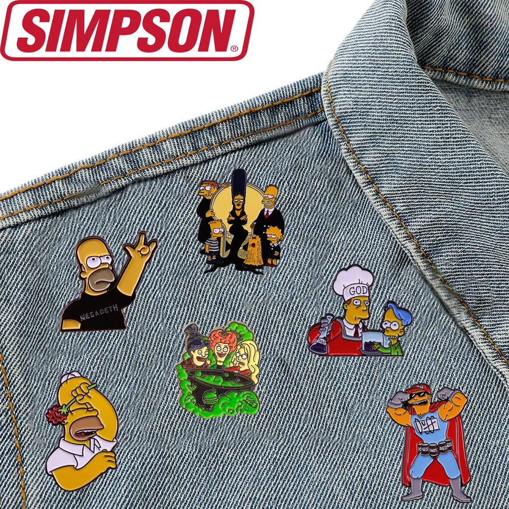 Classic-Comedy-Anime-TV-The-Simpsons-Cartoon-Brooch-Cute-Funny-Jacket ...