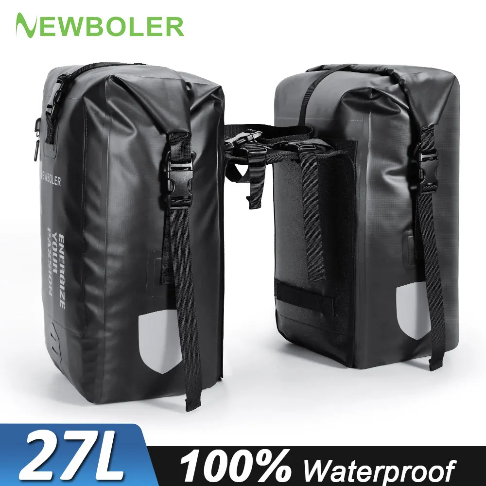 NEWBOLER-Bike-Pannier-Bag-100-Waterproof-27L-Big-Capacity-Electric-Bike-Rear-Rack-Travel-Bicycle ...