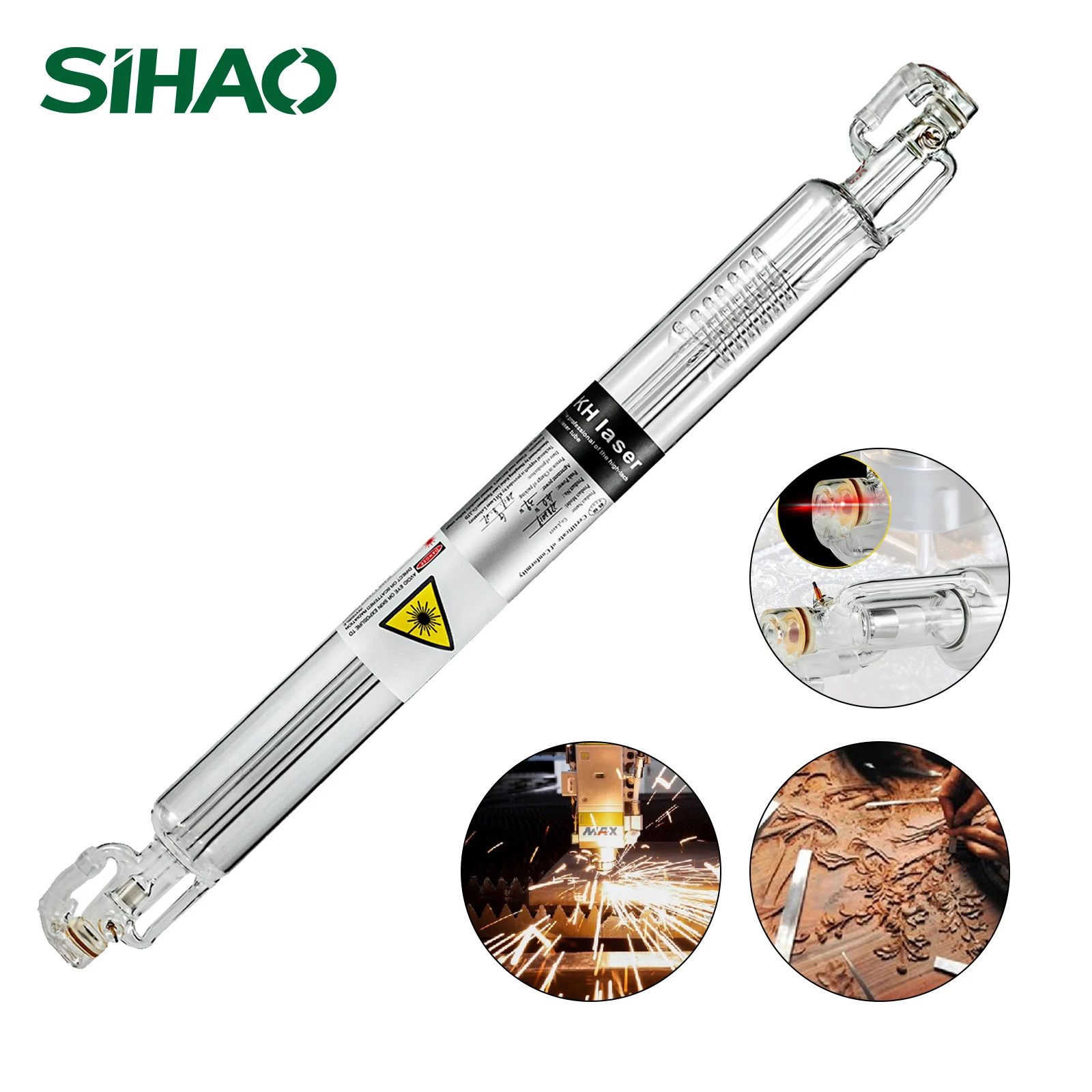 SIHAO CO2 Laser Tube Laser Engraving Machine 40W 50W 60W 80W 100W 130W ...