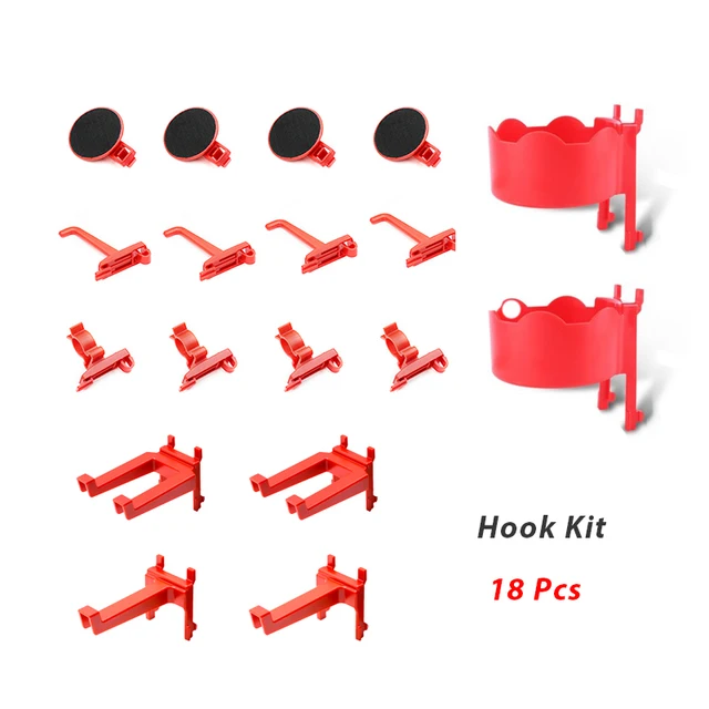 Wall-Mounted Hardware Tool Hanging Board ToolBox Parts Storage Box ...