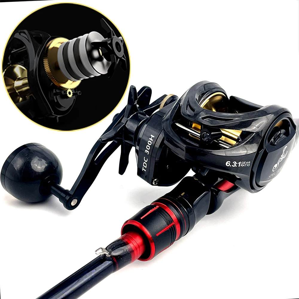 Metal Fishing Wheel Brake Baitcasting Reel Magnetic Brake 16KG Max Drag ...