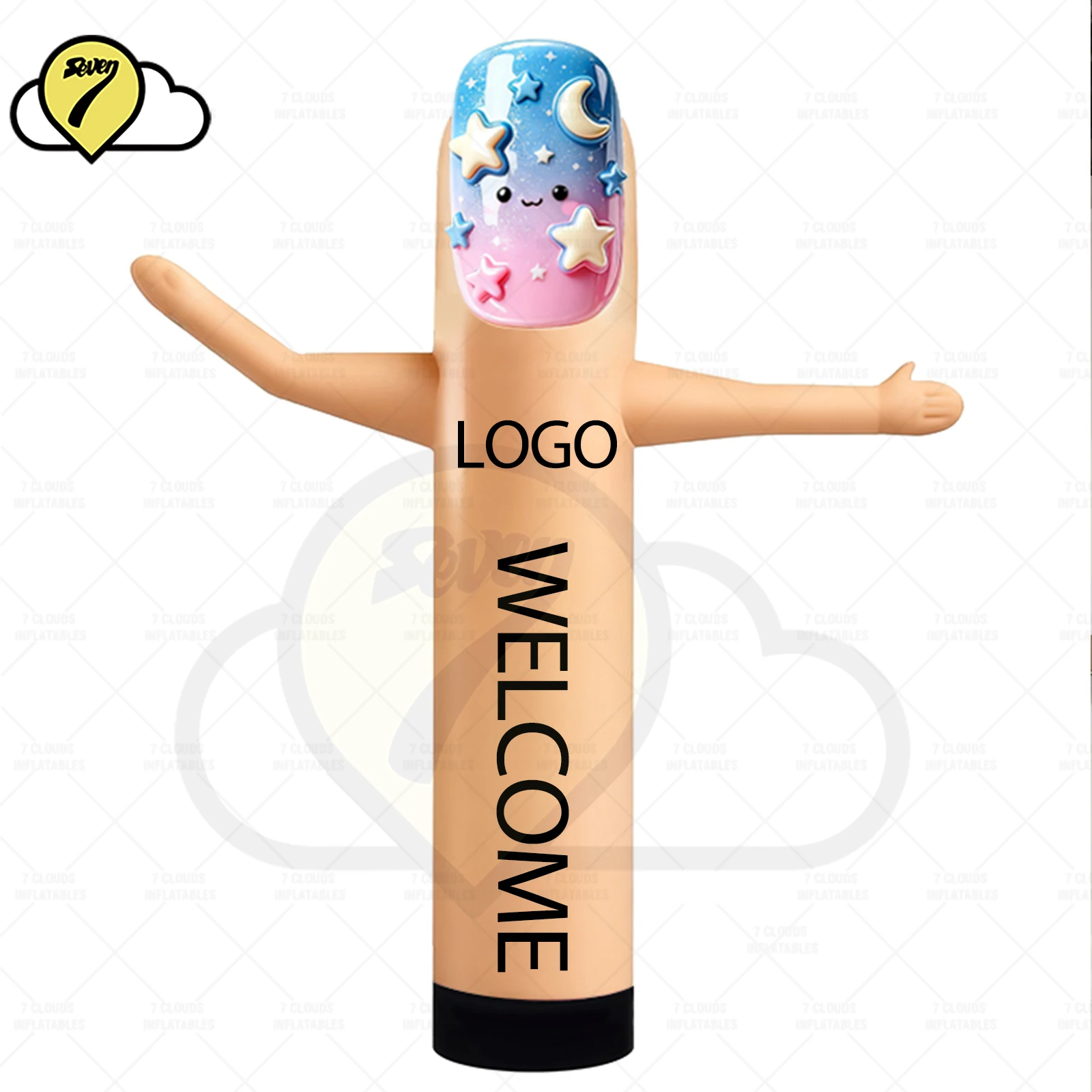 Hot sales 3M Waving Inflatable for Nail Salons - Fully customization ...