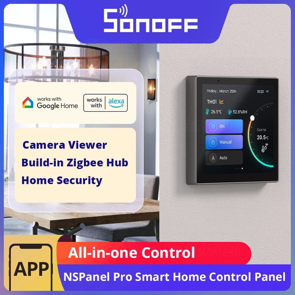 SONOFF-Panel de Control inteligente NSPanel Pro para el hogar, pantalla ...