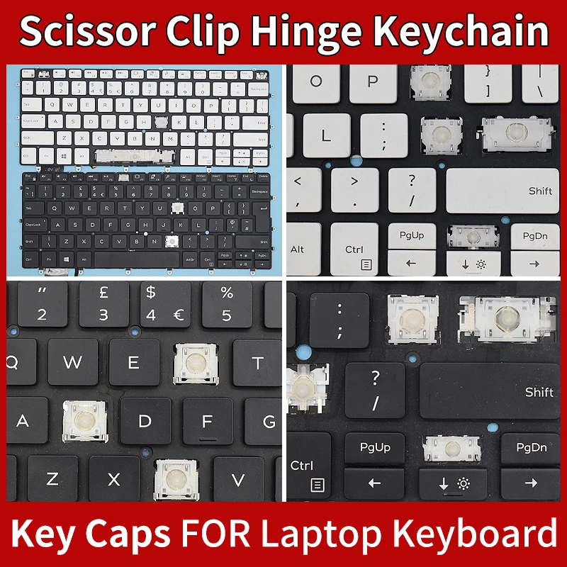 Replacement-Keycap-Key-cap-Scissor-Clip-Hinge-For-Dell-XPS-13-9365 ...