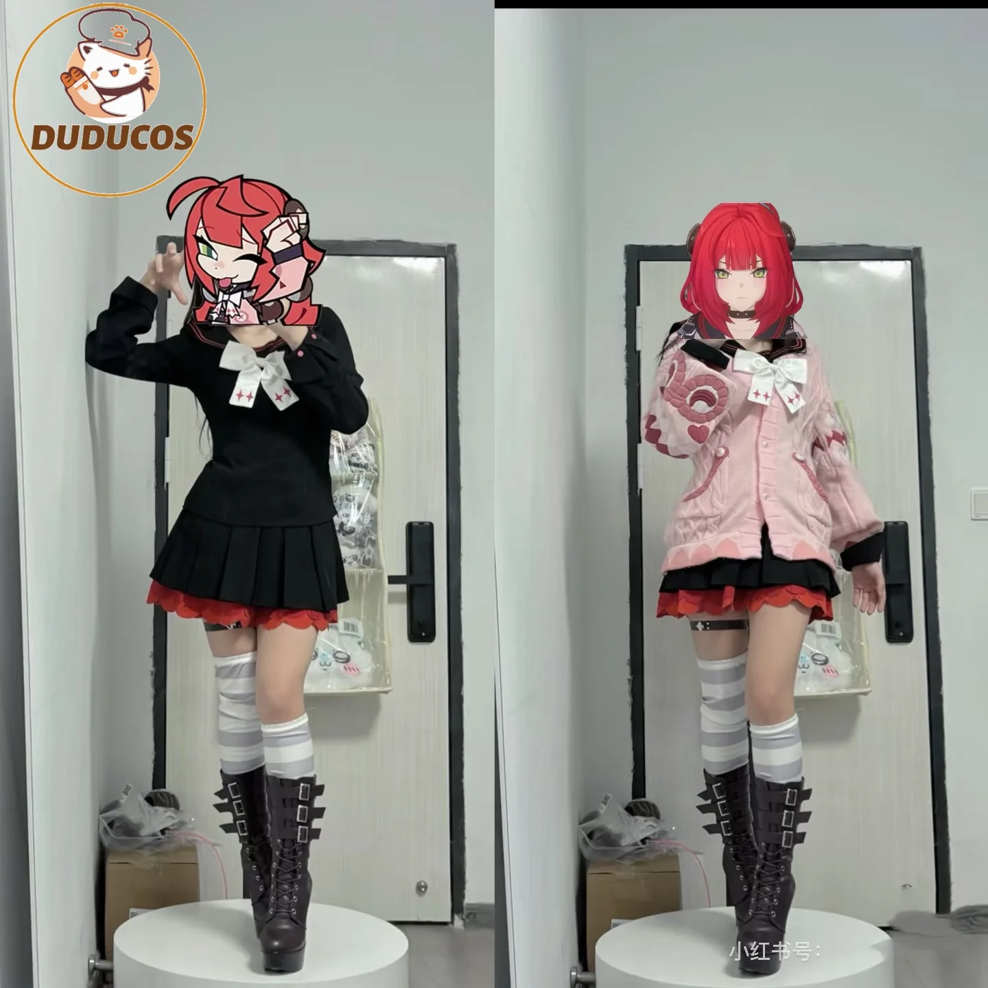 DUDU SR Zenless Zone Zero Ukinami Yuzuha Cosplay disfraz peluca falda ...