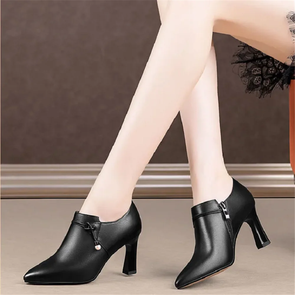 sapatos femininas women cute pointed toe beige high quality spring ...